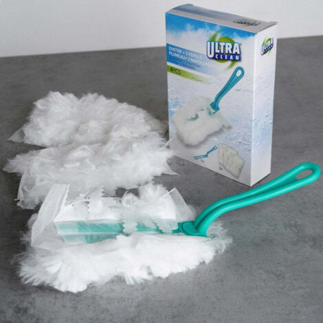 Brosse antistatique avec trois inserts pour depoussierer