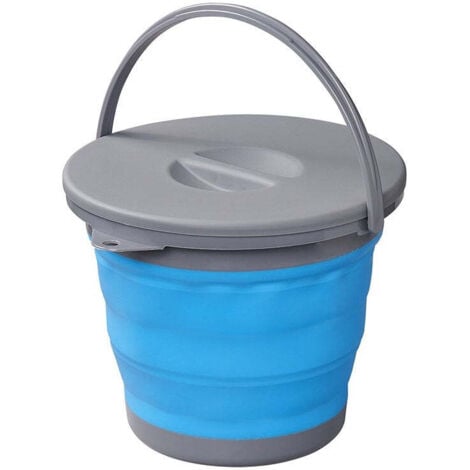 Seau pliable avec couvercle 5L