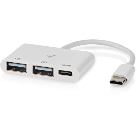 Hub usb 1x usb c 1x usb c 2x usb 20 a femelle ports 3 ports ...