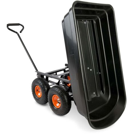 Chariot de jardin avec fonction basculante 75l humberg 4872