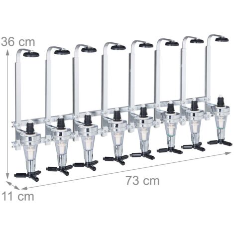 Bar butler mural pour 8 bouteilles