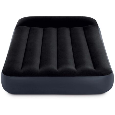 Matelas gonflable 191x99x25 cm avec pompe a piston intex 64141