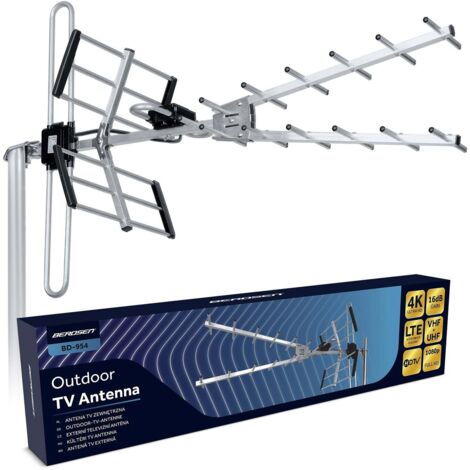 Antenne tv directionnelle exterieure ultra hd 4k