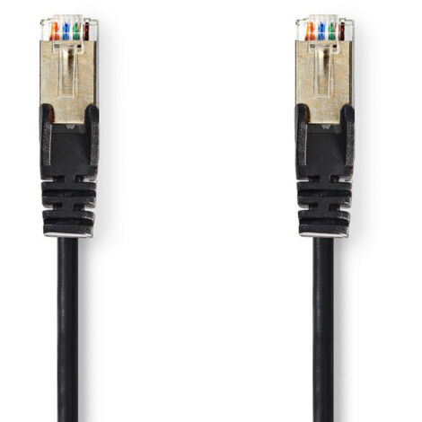 CCGP85121BK150 Nedis Câble RJ45 catégorie 5e SF/UTP 15 m (Noir) - Câble ...