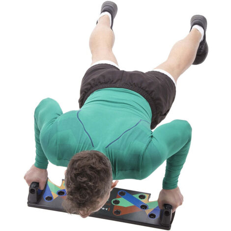 Planche de pompes avec fentes multi positions noire