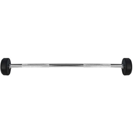 Barre dhalteres recouverte de caoutchouc 10 kg equipement de gymnastique
