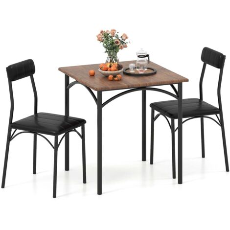 Ensemble table a manger pour 2 personnes avec chaises rembourrees ...