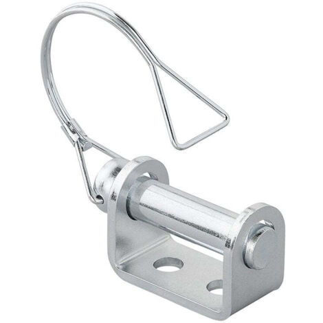 Tailgate hinge bracket 71 mm 16 mm with locking pin and retaining clip