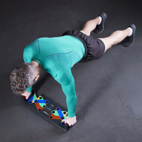 Planche de pompes outil de fitness multi positions rouge