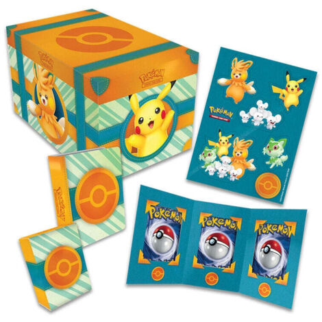 Pokemon Treasure Chest Collectible Card Game - Spanish Edition