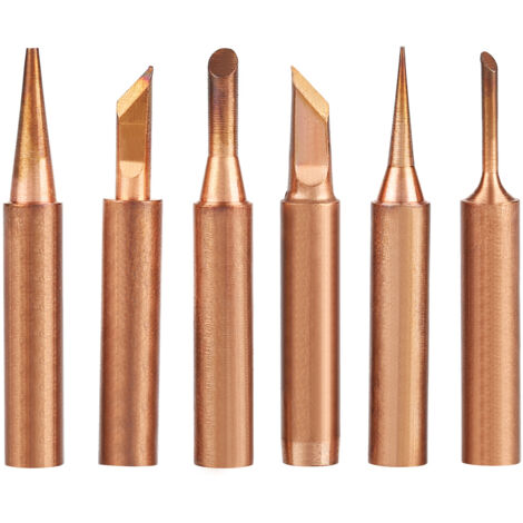 Pointe de fer à souder en cuivre rouge 936, station de soudage, pointe de fer à souder, pointe ...