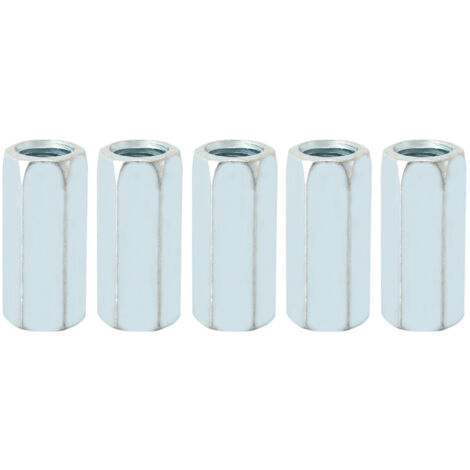5 pièces M12 40 écrou à tige longue, manchon Hexagonal, attaches filetées (15mm)