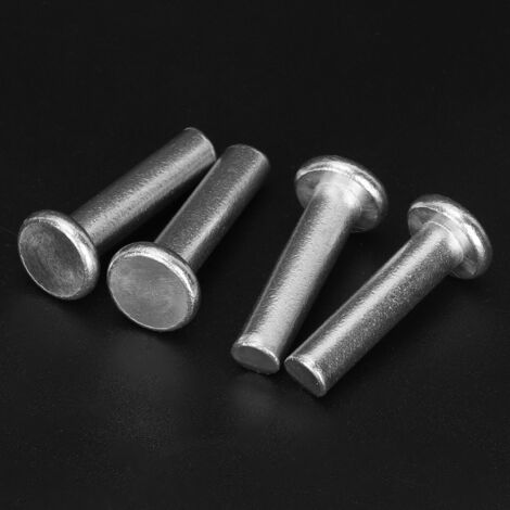 20pcs GB867 M6 Rivets en aluminium à tête plate Rivet solide (M6 30)