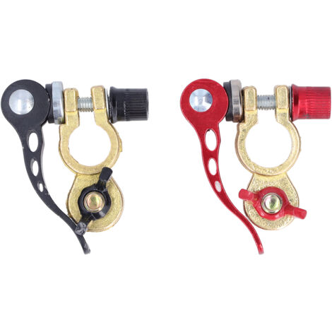 Connecteurs universels de pince de borne de batterie en cuivre, 2 pièces, déconnexion rapide ...