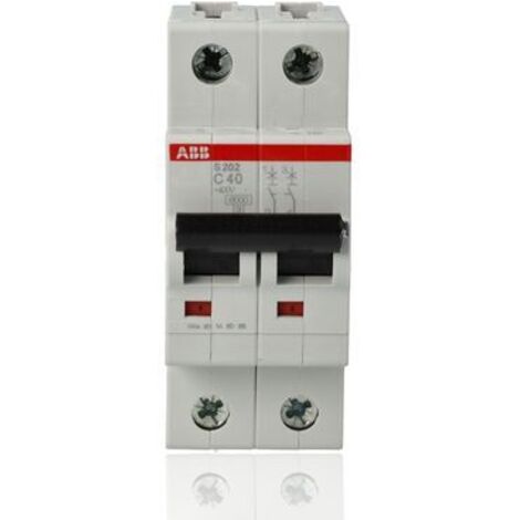 Interruttore automatico s202-c40 6ka 2p abb s466301