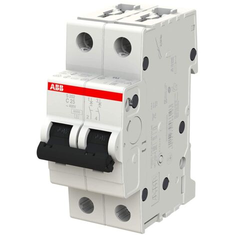 Interruttore automatico s202-c25 6ka 2p abb s466103