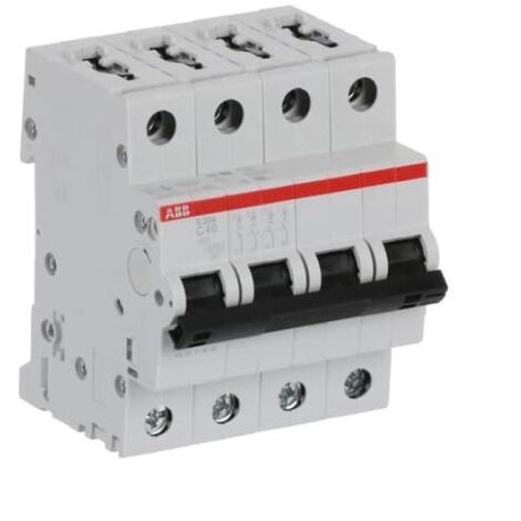 Interruttore automatico s204 c40 6ka 4p abb s529259