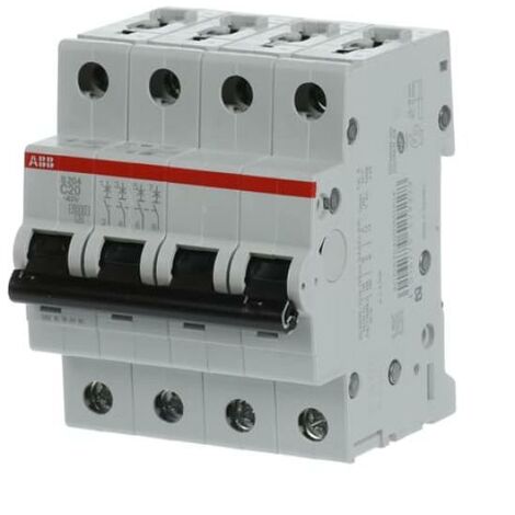 Interruttore automatico s204-c20 6ka 4p abb s529228