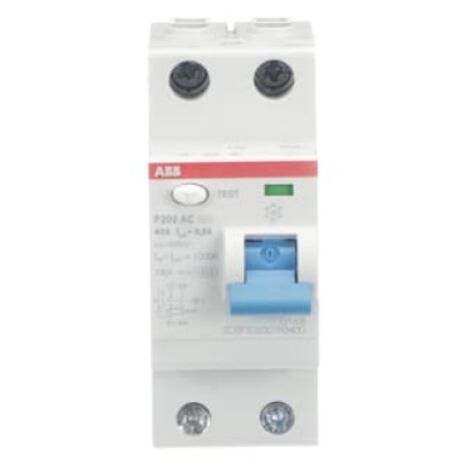 Interruttore differenziale puro f202 ac 40a 300ma 2p abb f427807