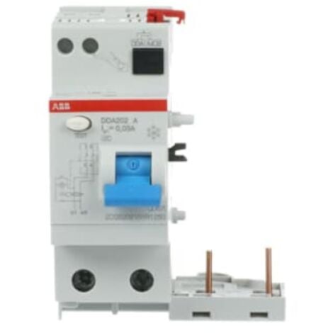 Blocco differenziale dda202 a 25a 30ma 2p abb b427954