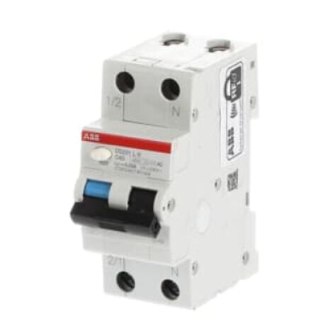 Interruttore differenziale ds201 l h 4 5ka 1p+n c16 a30 abb ds201lhc16a30
