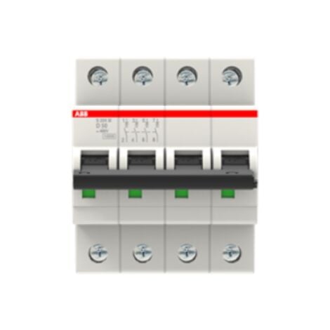 Interruttore automatico 10ka 4p s204m d50 abb s602013