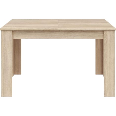 Mesa de comedor 90x140 extensible a 190 cm en color roble canadian