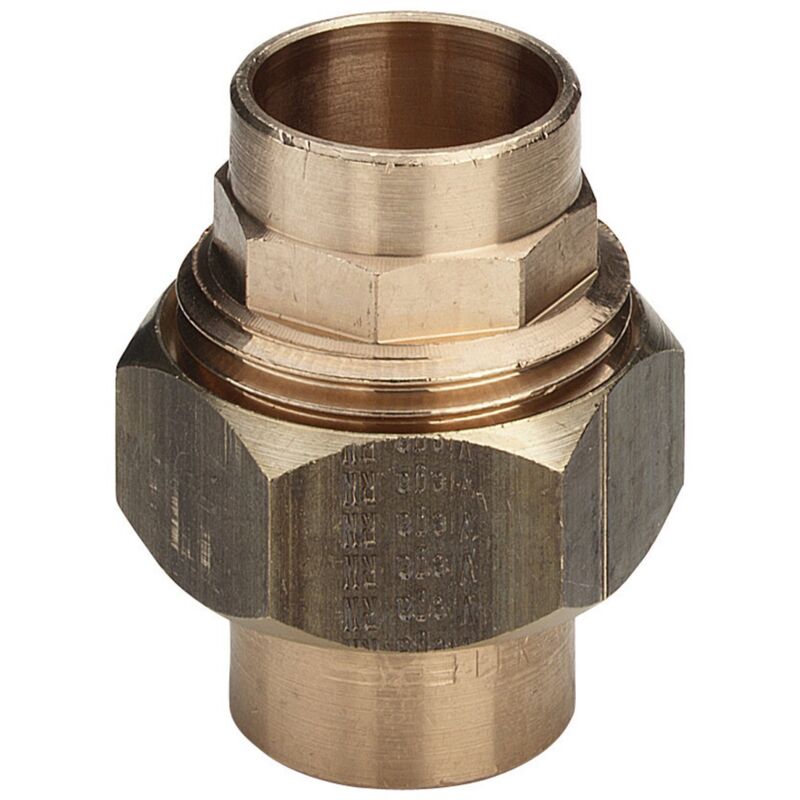 Viega Rohrverschraubung 103699 15 mm, Rotguss, konisch dichtend