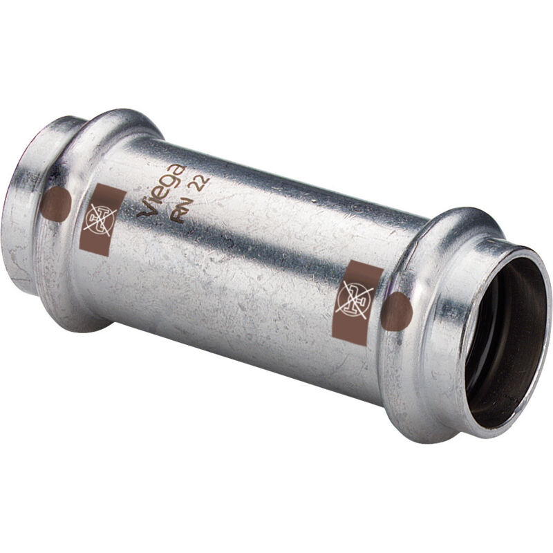 Viega Temponox Schiebemuffe 809256 42 mm, Stahl, nicht rostend, SC-Contur