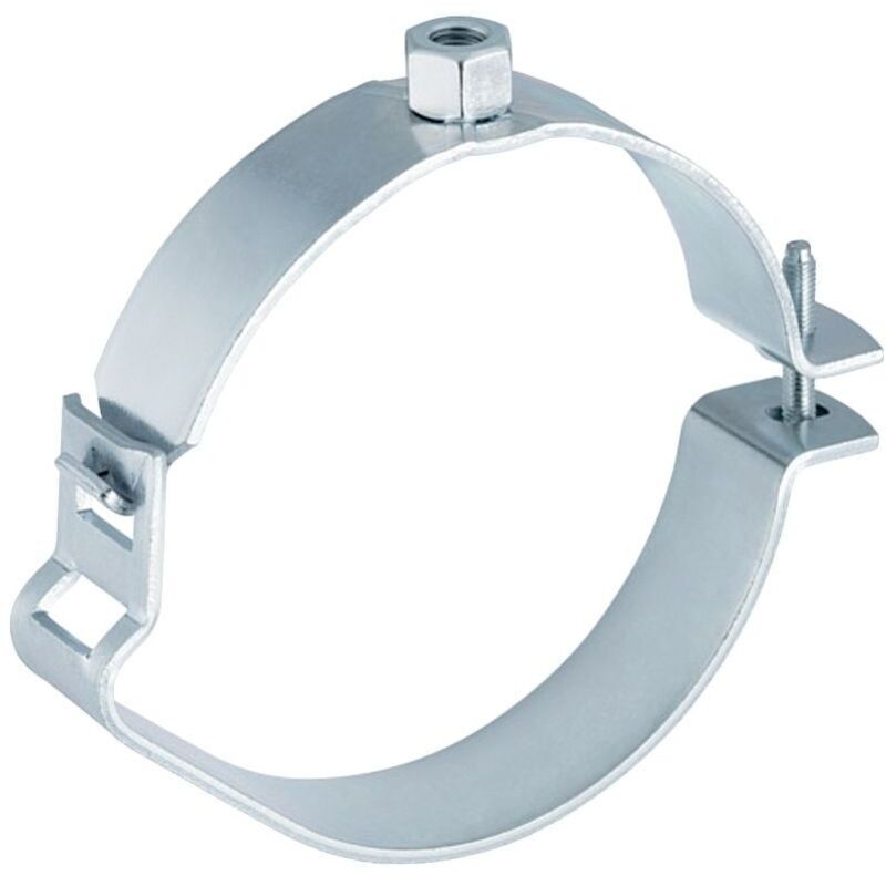 Geberit Rohrschelle 360843002 verzinkt, DN 40, mit Gewindemuffe M10, verstellbar