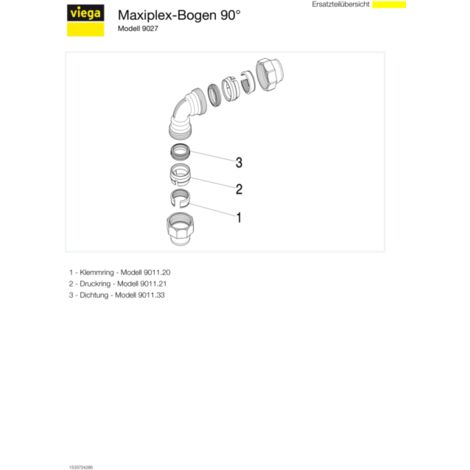 Viega Maxiplex Winkelkupplung 277147 Ø 32 mm, 90Grad, Rotguss, mit ...