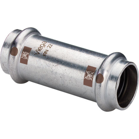 Viega Temponox Schiebemuffe 809225 22 mm, Stahl, nicht rostend, SC-Contur