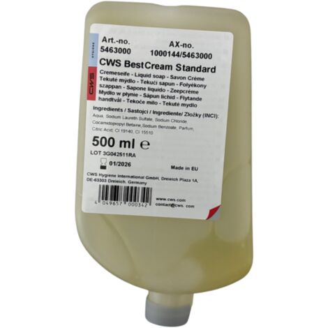 CWS Seifencreme Best Cream 500ml Slim Standard 5463000