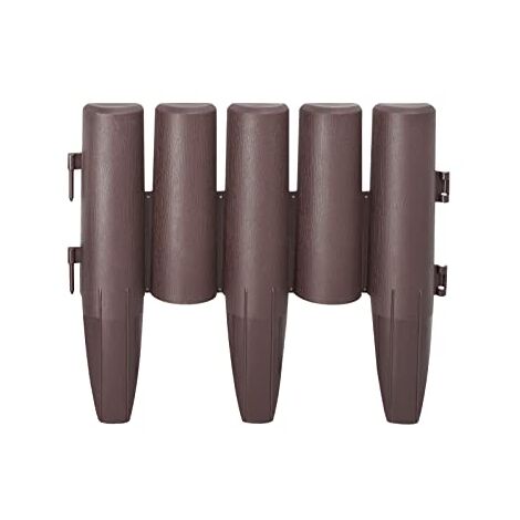 Rasenkante Kunststoff Beeteinfassung Gartenpalisade mit Holz Optik ...