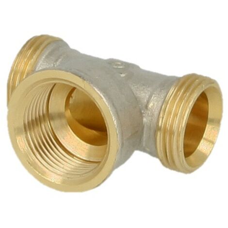 Vernickeltes äußeres Messing 3/4'' fm x 1/2''' ff x eurocone 3/4'' fm