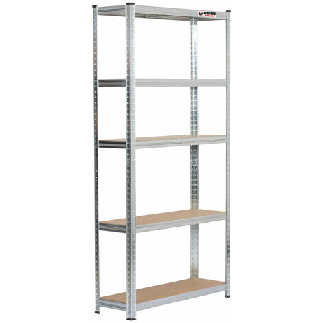 Rhino Racking 180x90x30cm 5 tier Galvanised Heavy Duty Boltless Garage ...