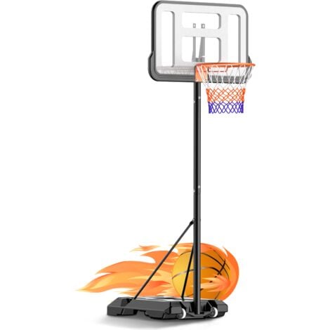 Canestro basket esterno regolabile in altezza 170-310 cm trasportabile ...