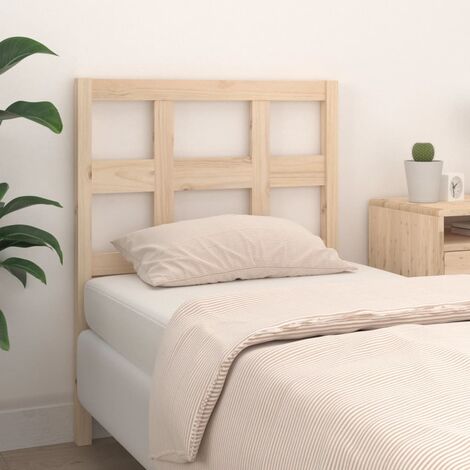 Testiera Moderna Testiera per Letto 80,5x4x100 cm in Legno Massello di ...