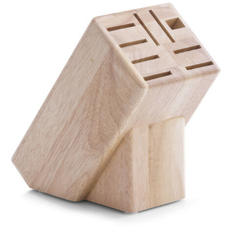 Support à couteaux en bois, bloc à couteaux - 25x22x13cm, ZELLER
