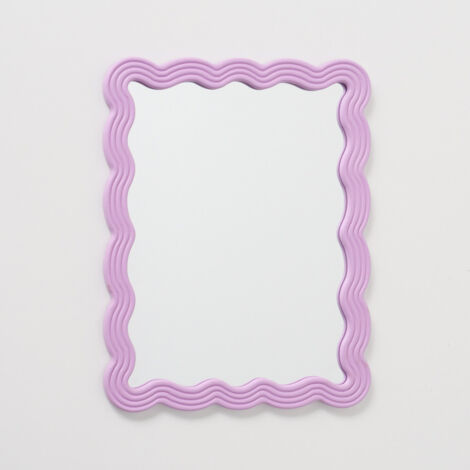 Miroir mural avec cadre ondulé FLUCTUS, hauteur 50 cm