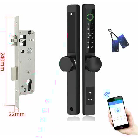 Weatherproof Smart Lock Touch, 7-in-1, Fingerprint Keyless Security ...