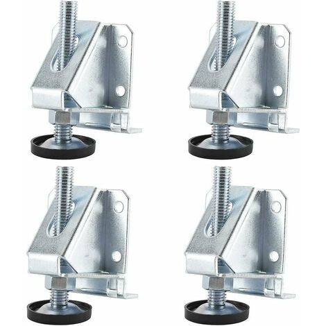 4 Pack Heavy Duty Furniture Leveling Legs 7.5cm Height Adjustable Hex ...