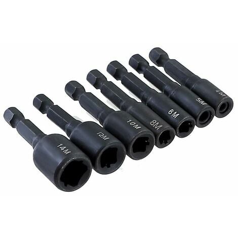 M4-m16 screw tap socket adapter 1/4 inch hex shank machine tap square ...