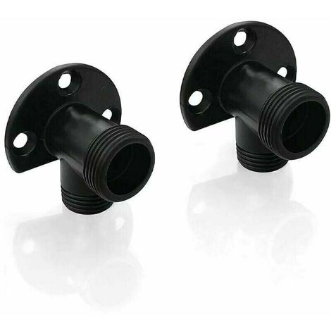 2 pcs Matte Black Installation Kit for Connecting Pipe for Exposed ...