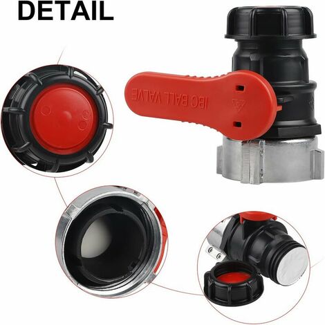 IBC adapter ball valve, IBC tank replacement ball valve for garden tap ...