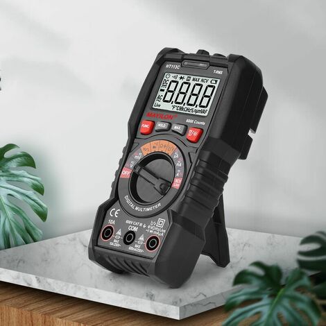 Digital Multimeter, 2000 Count Multifunction Voltmeter, Electrical ...