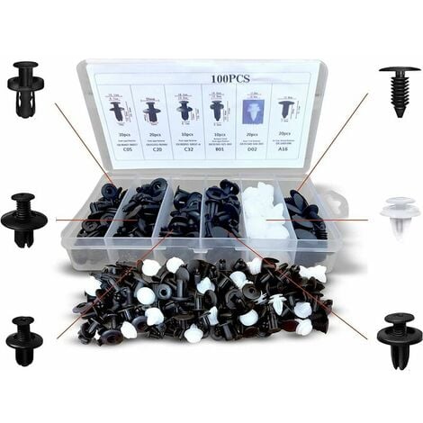 Car Clips - Car Plastic Rivet - Plastic Rivet Protective Fastener for ...