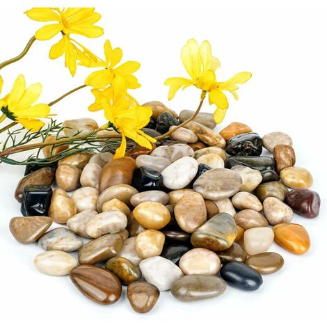 Decorative Stones, Polished Natural Gravel Pebbles, Rocks, Assorted ...