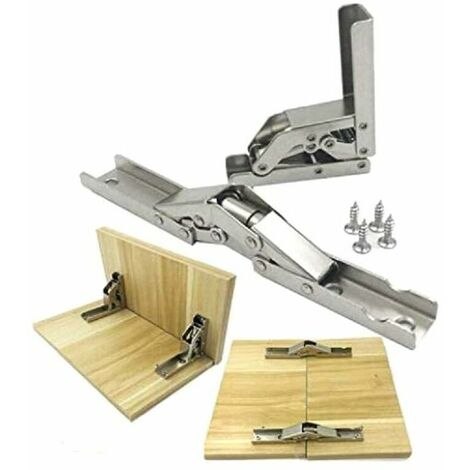 2 Pieces of Thickened 90 Degree Folding Hinge Bracket Connecting ...