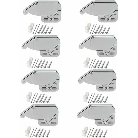 8 Pieces Push Latches, Cabinet Spring Latch, Mini Cabinet Latch, Push ...